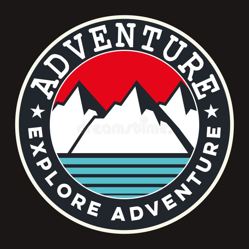 Mountain Outdoor Adventure Emblem Patch Logo Poster Label Vector ...