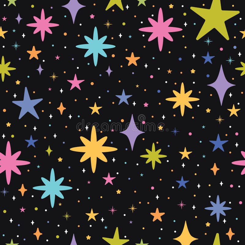 Seamless Star Pattern, Star Backgrorund, Seamless Repeat Star Wallpaper ...