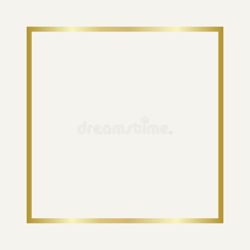 Golden Luxury Realistic Rectangle Border Stock Illustrations – 571 ...