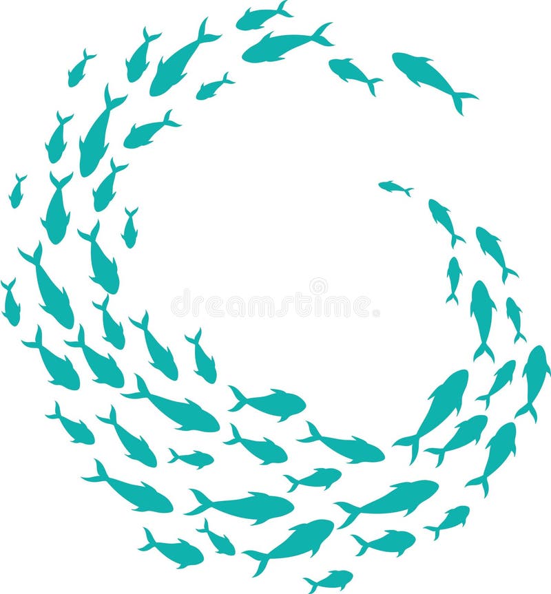 Dance of the Blue Fish stock vector. Illustration of holiday - 267073600