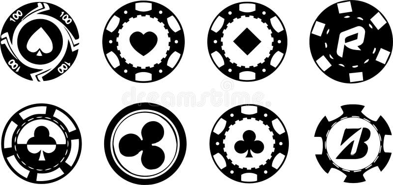 Poker Table silhouette set stock vector. Illustration of casino - 267121835