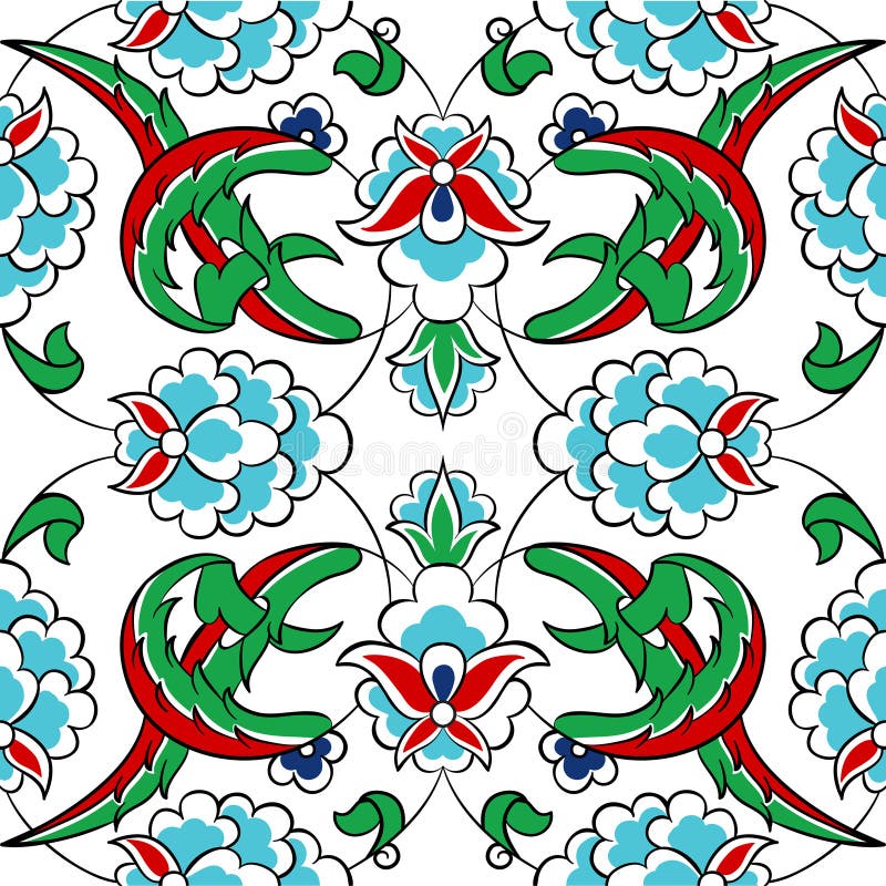 Ottoman Ancient Turkish Patterns Stock Vector - Illustration of style ...
