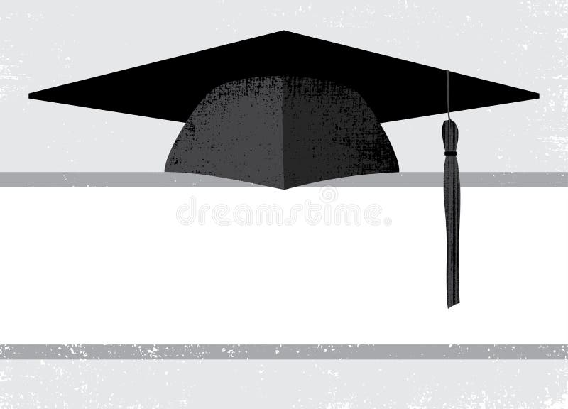 Texture Grad Cap stock vector. Illustration of diploma - 267435544