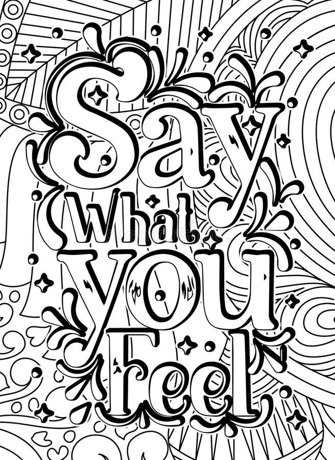 Inspirational Words Coloring Book Pages.motivational Quotes Coloring ...