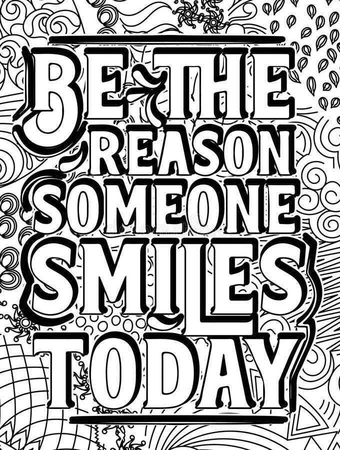 Inspirational Words Coloring Book Pages.motivational Quotes Coloring ...