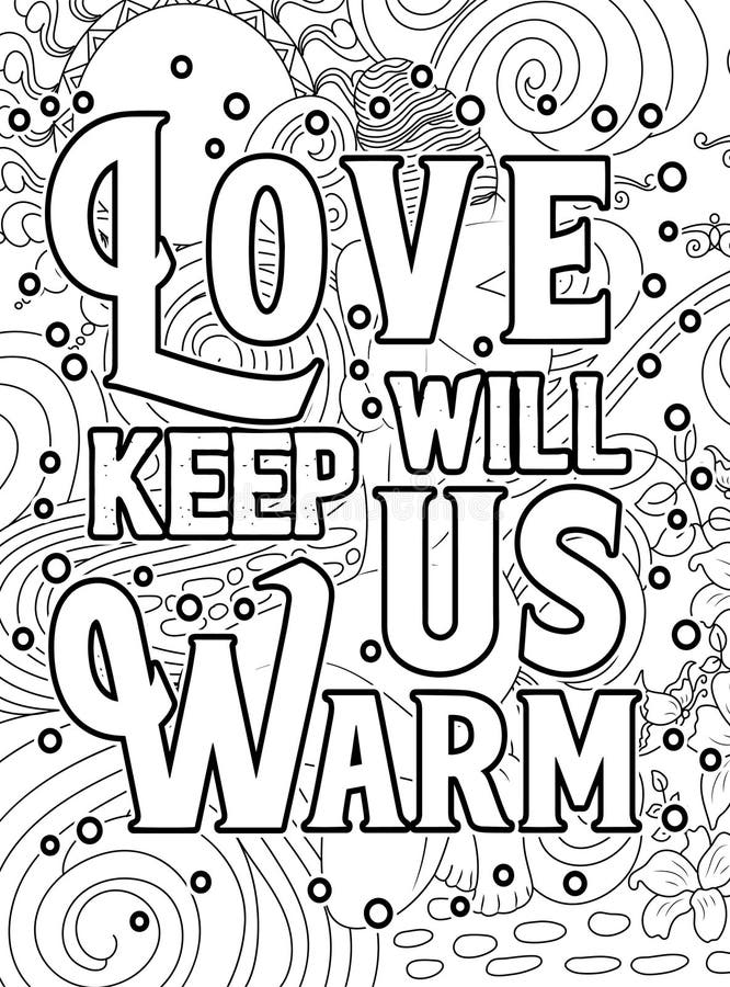 Inspirational Words Coloring Book Pages.motivational Quotes Coloring ...