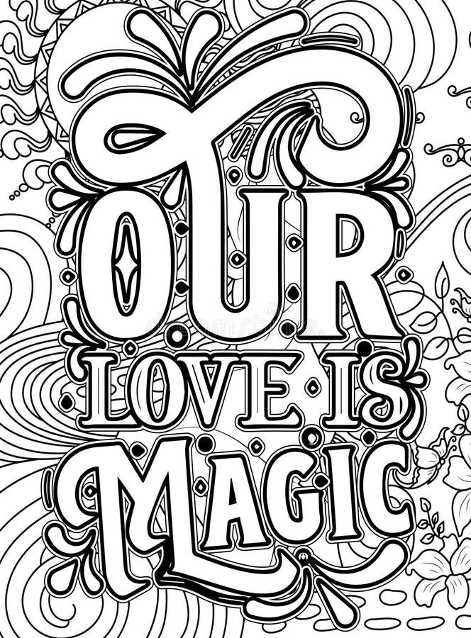 Inspirational Words Coloring Book Pages.motivational Quotes Coloring ...