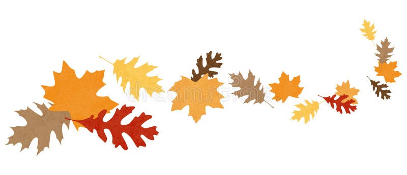 A swirl of autumn leaves stock vector. Illustration of transparent ...