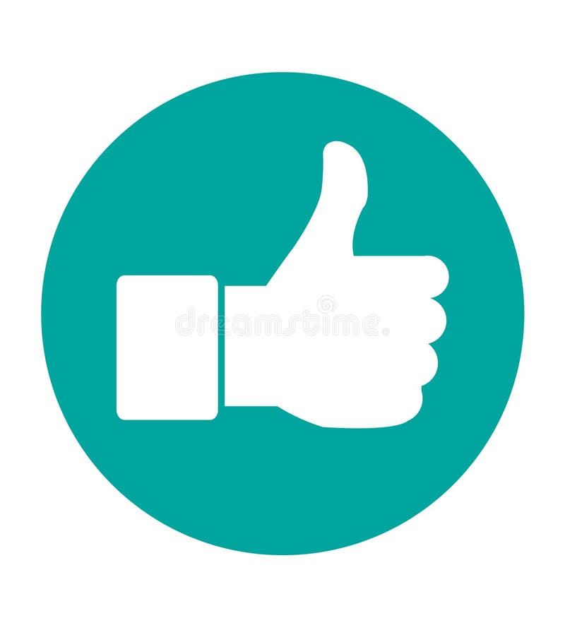 Thumps Up Like Icon. Like Icon Flat Design. Stock Vector - Illustration ...