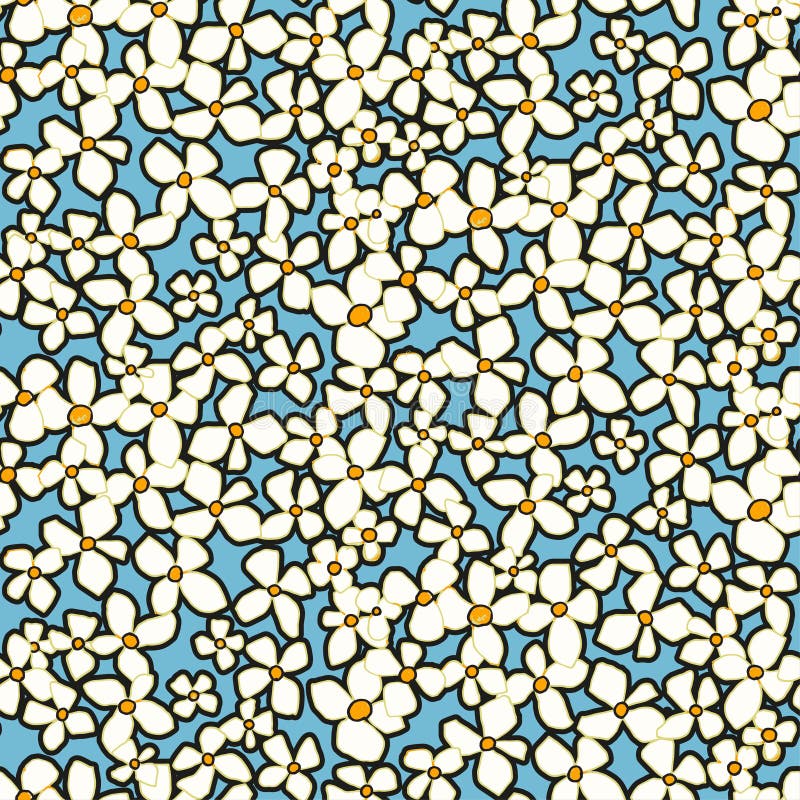 Ditsy Print. Seamless Vector Texture. Spring Bouquet.Small Scale Retro ...