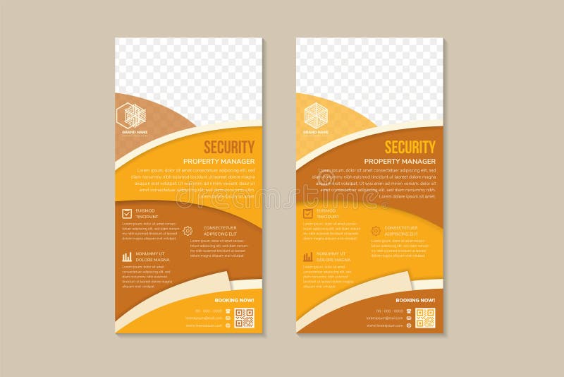 Security Property Manager Banner Design Template Use Vertical Layout ...