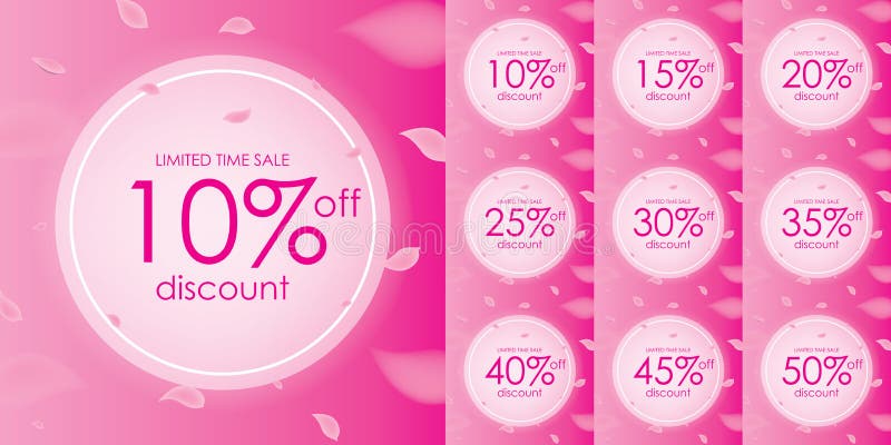 Pink Limited Time Sale Sign, Special Offer, Coupons, and Off Discount ...