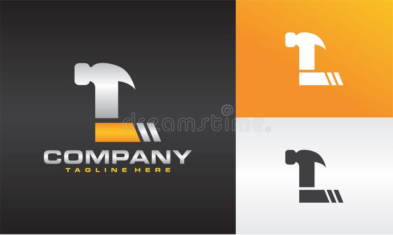 Initials B hammer logo stock vector. Illustration of property - 272998611