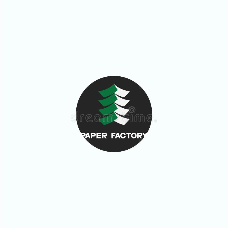 Paper factory stock vector. Illustration of spruce, roll - 268570806