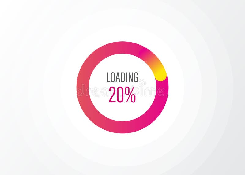 Loading Circle Percentage 100,updating, Cloud Download, Upload Files ...
