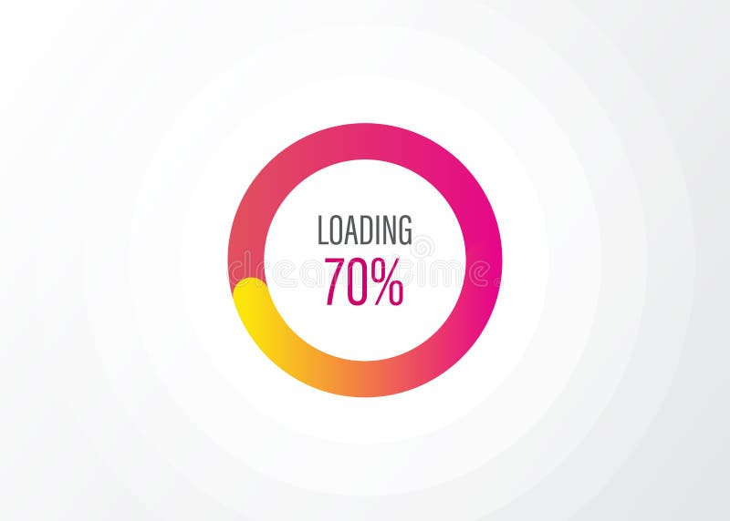 Loading Circle Percentage 100,updating, Cloud Download, Upload Files ...