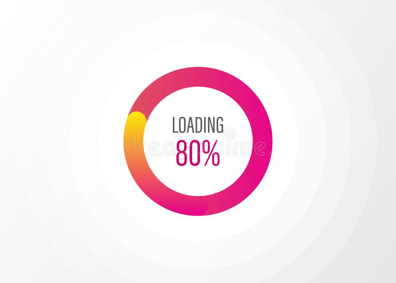 Loading Circle Percentage 100,updating, Cloud Download, Upload Files ...