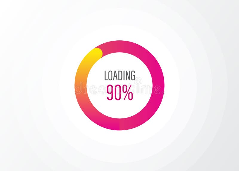 Loading Circle Percentage 100,updating, Cloud Download, Upload Files ...