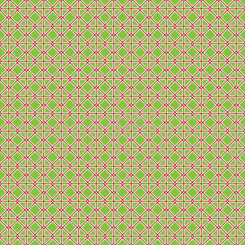 Red and White Islamic Geometric Pattern on Green Background Vector ...