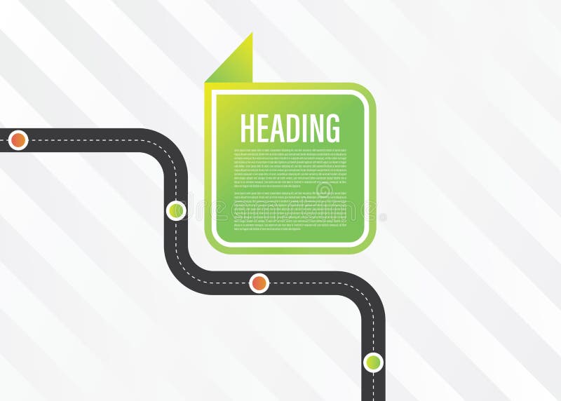 Roadmap Infographic Design Template with Place for Your Text. Vector ...