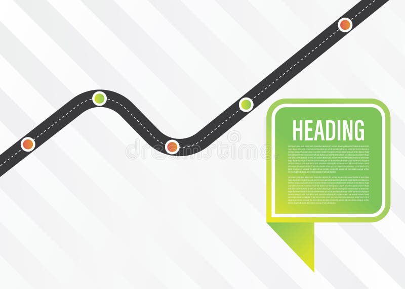 Roadmap Infographic Design Template with Place for Your Text. Vector ...