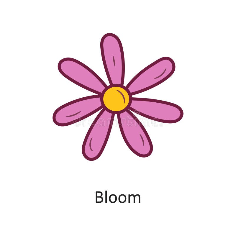Bloom Vector Fill Outline Icon Design Illustration. Holiday Symbol on ...