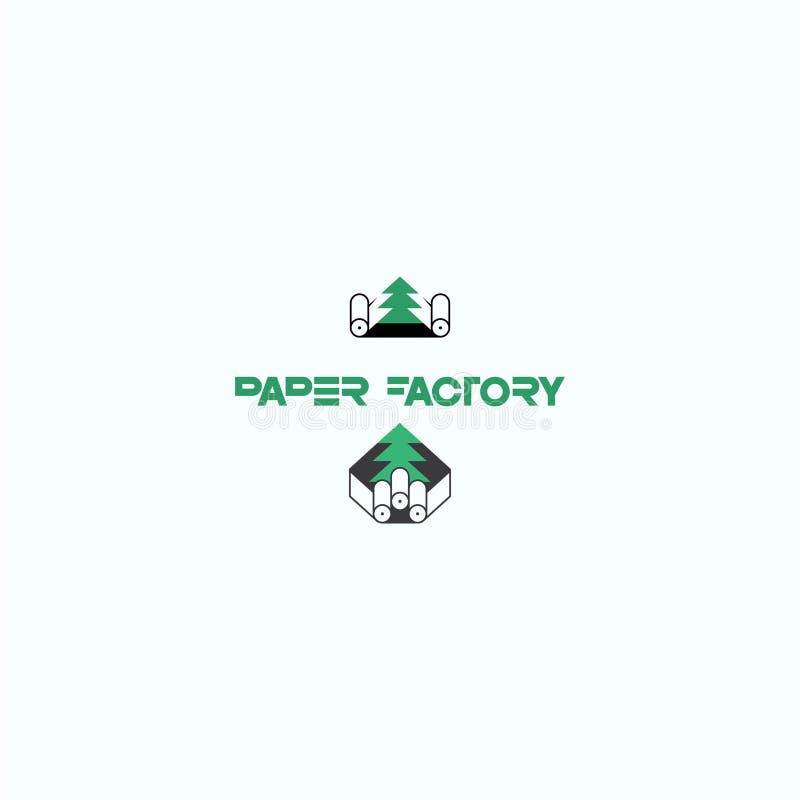 Paper factory stock vector. Illustration of roll, logo - 268662016
