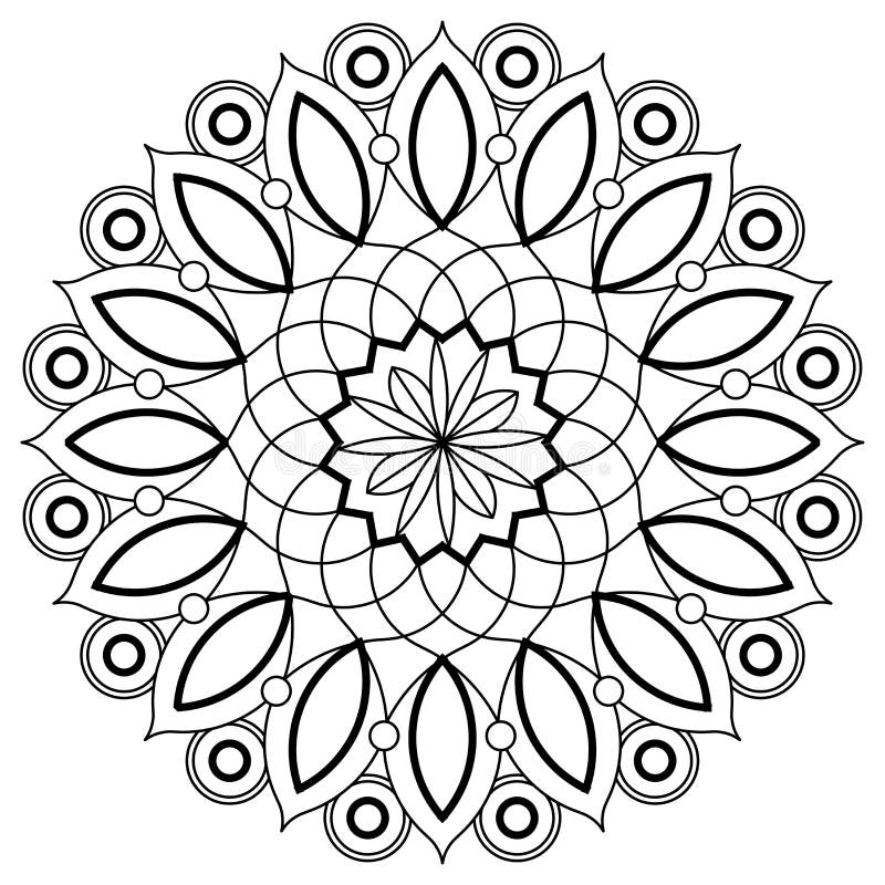 Luxury Pattern Mandala. Mandala Coloring Page. Adult Coloring Page ...
