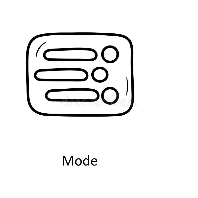 Mode Solid Fill Outline Icon Design Illustration. Media Control Symbol ...