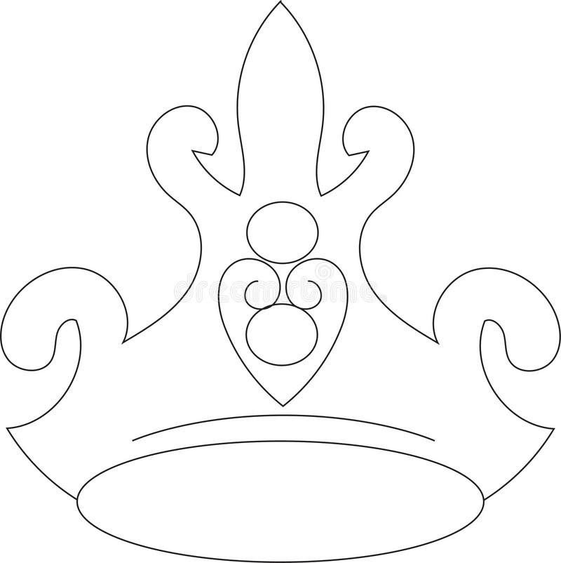 Minimal Crown Icon, Made with Generative AI Stock Illustration ...