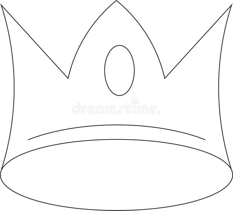 Minimal Crown Illustration Art Stock Illustration - Illustration of ...