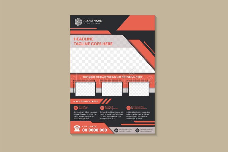 Abstract Modern Flyer Design Template Use Dummy Text. Stock Vector ...