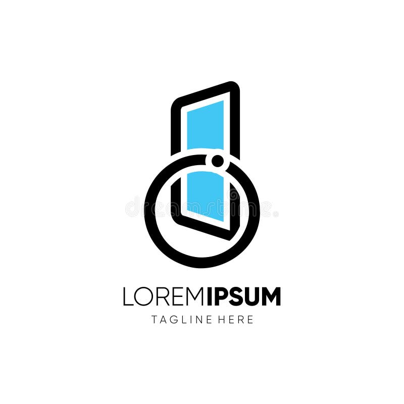 Initial Letter O Door Real Estate Logo Design Vector Icon Graphic ...