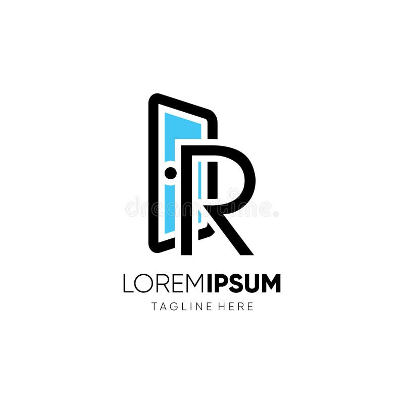 Initial Letter R Door Real Estate Logo Design Vector Icon Graphic ...