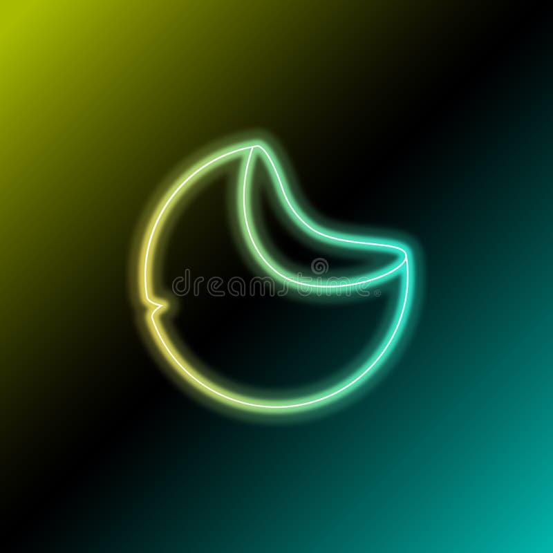 3d Neon Light Sphere. Shining Outline Ball Stock Illustration ...