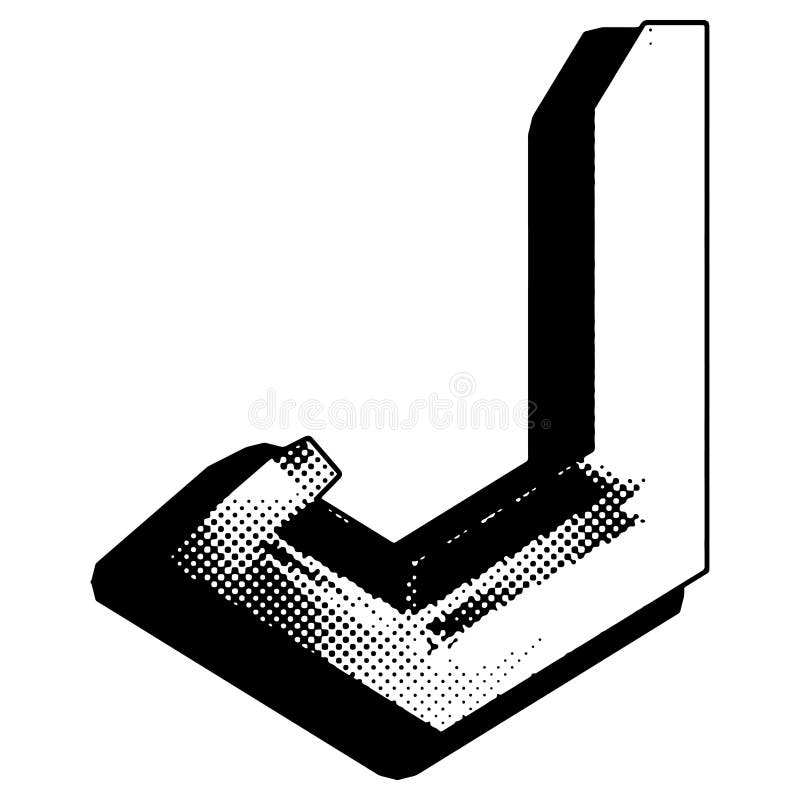 Halftone Style Art Font.Decorative Letter Isolated on White Background ...