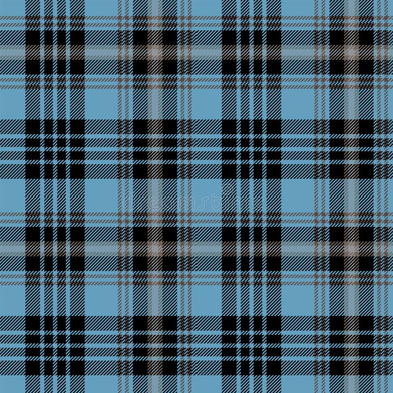 Blue, Black and Brown Tartan Plaid. Scottish Pattern Fabric Swatch ...