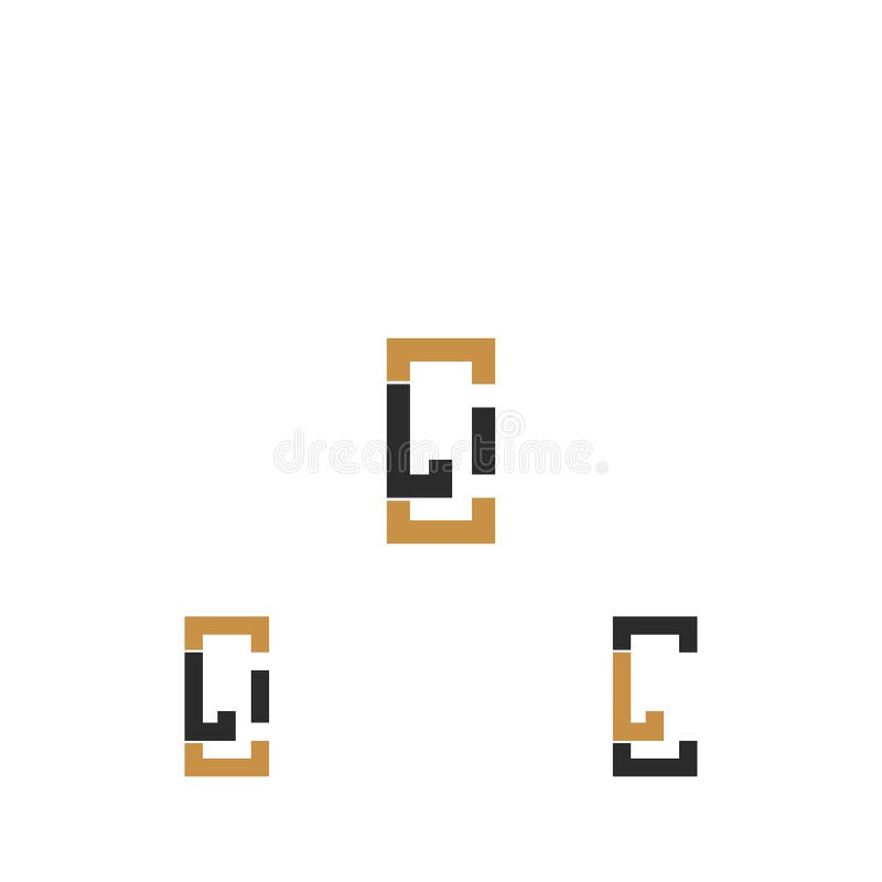 Alphabet Initials Logo LC, CL, C and L Stock Vector - Illustration of ...