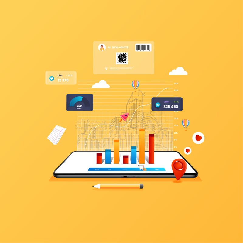 Template Planning Improvement Infographic Stock Illustration ...