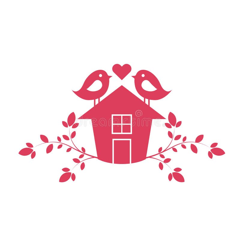 Flying House Logo with a Combination of a House and Wings Stock Vector ...