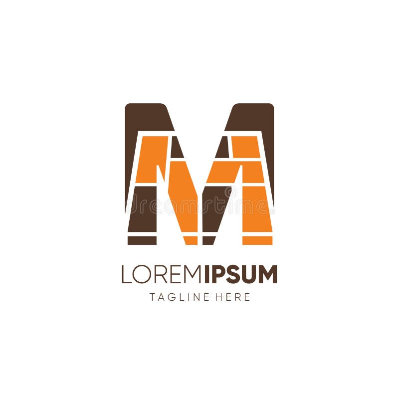 Letter Initial M Flooring Logo Design Vector Icon Graphic Emblem ...
