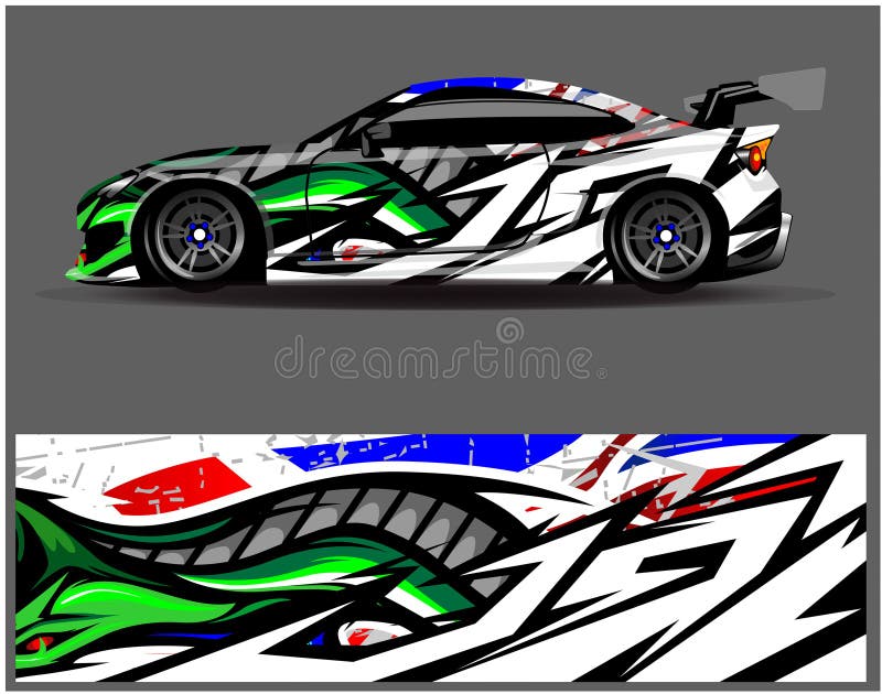 Car Wrap Design Vector.Graphic Abstract Stripe Racing Background ...