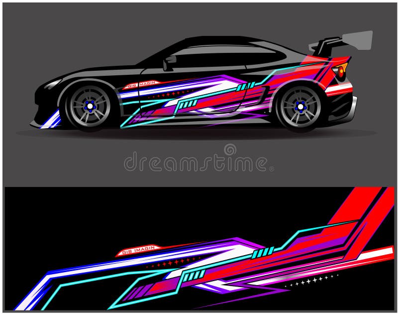 Car Wrap Design Vector.Graphic Abstract Stripe Racing Background ...