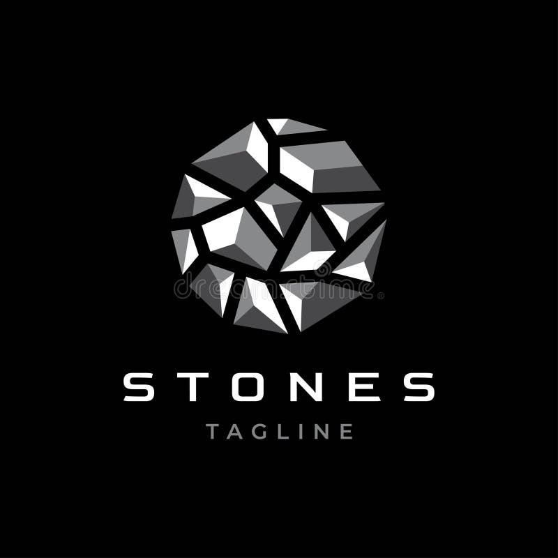 Stone logo design stock vector. Illustration of floor - 269512010