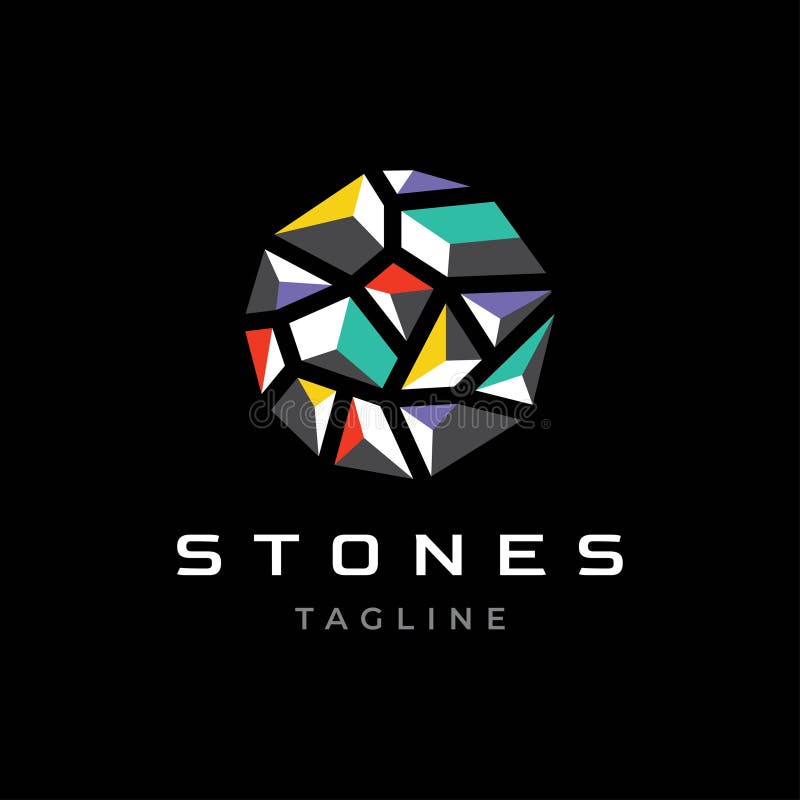 Premium stones logo design stock vector. Illustration of expensive ...