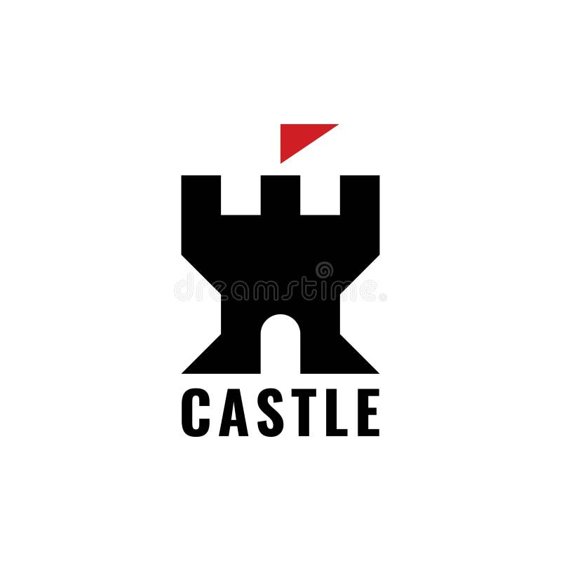 Castle logo design stock illustration. Illustration of history - 269512217