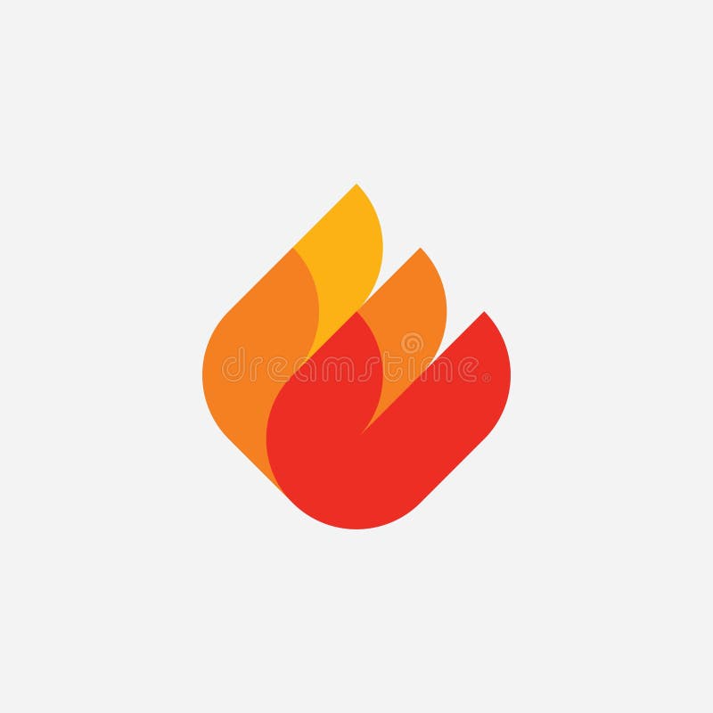 Fire flare logo design stock vector. Illustration of technology - 269512557