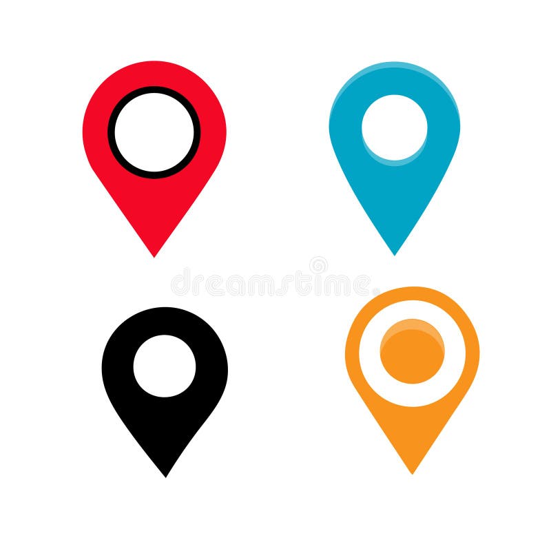 Map Pin Location Icons, Modern Map Markers, Vector Illustration Stock ...