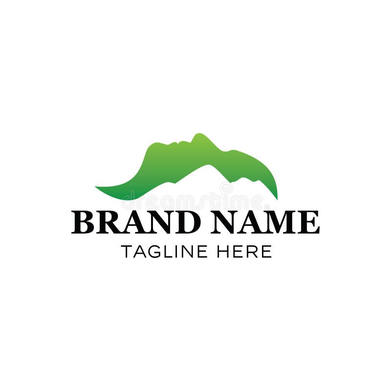 Mountain Face Logo, Mountain Face Symbol, Mountain Face Icon Stock ...