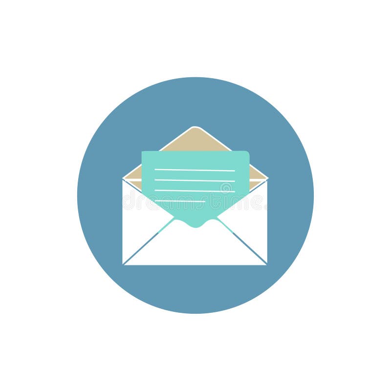 Letter Envelope with Paper Document Vector Illustration, Email Envelope ...